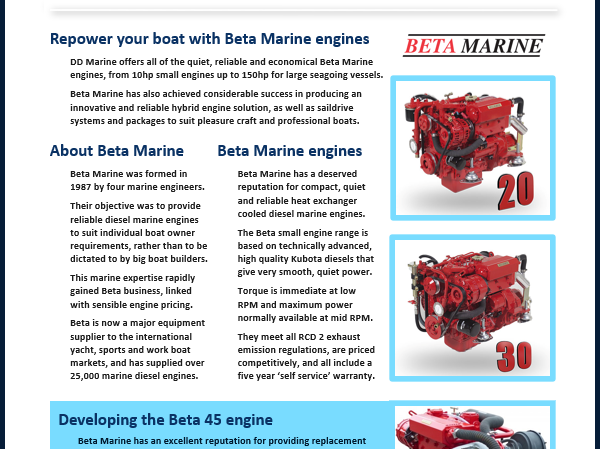 Small engines 10hp to 45hp - DD Marine Services